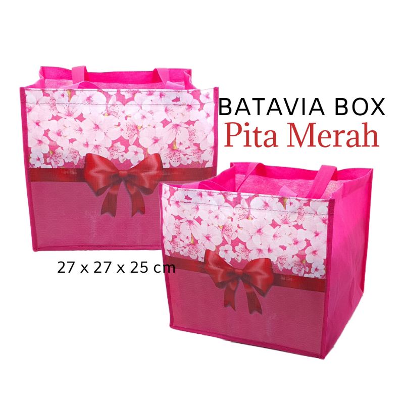 MERAH MINIMAL Goodie bag Goodie bag 27x27x25 Red Ribbon (Minimum ...