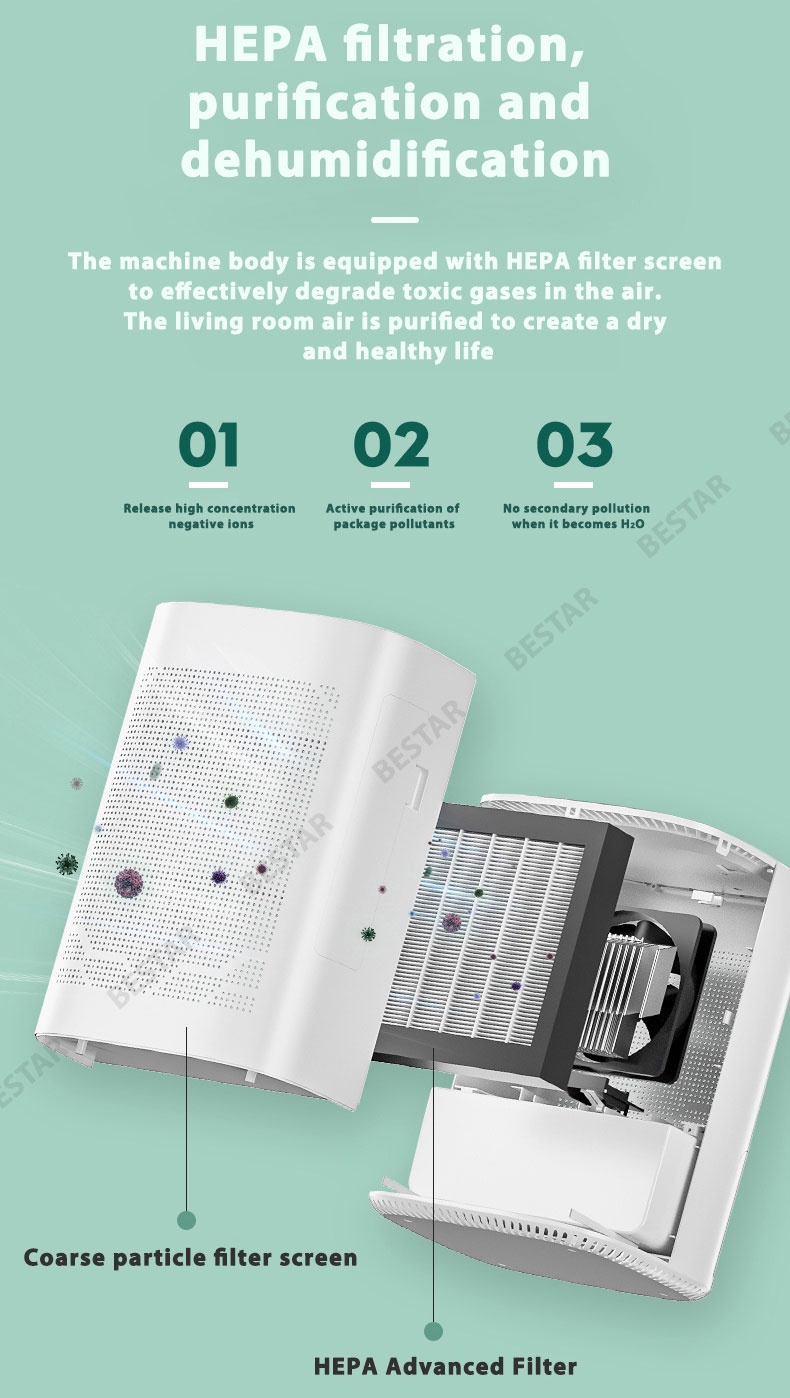 BESTAR ION PUREAIR PS100 2-in-1 Dehumidifier and Hepa Air Purifier | Shopee Singapore