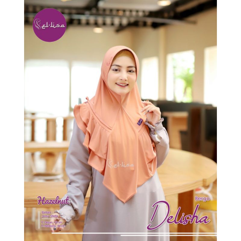 Bergo delisa cople instant hijab original byellisa hijab | Shopee Singapore