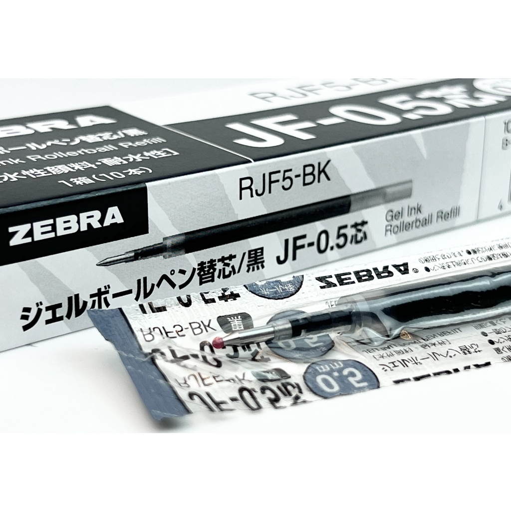 Sarasa 10 pcs Zebra Gel Ink Rollerball Refill - JF-0.5mm - RJF5-BK ...