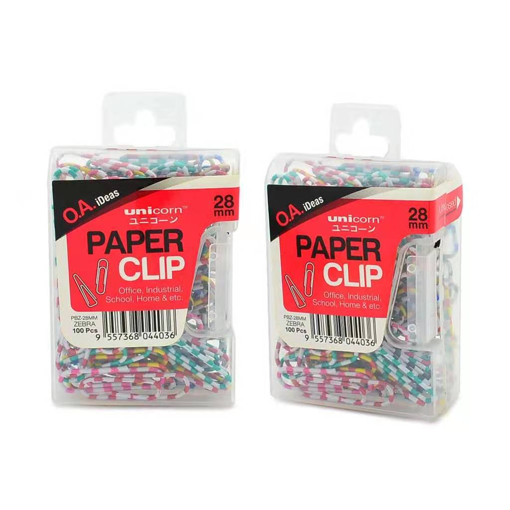 Unicorn Zebra Paper Clip ( PBZ-28MM ) | Shopee Singapore