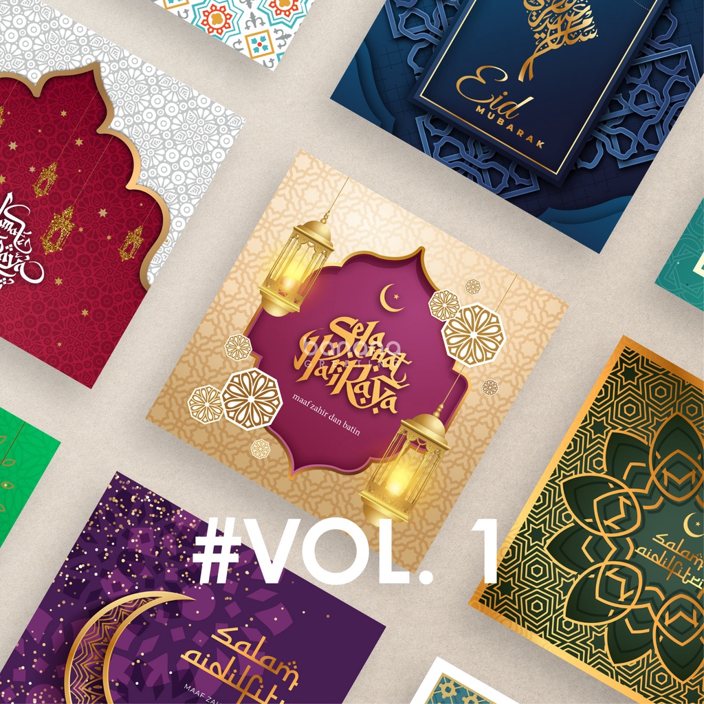 [ORDER CLOSED] Vol.1 Customizable Raya Card / Kad Hari Raya Aidilfitri ...