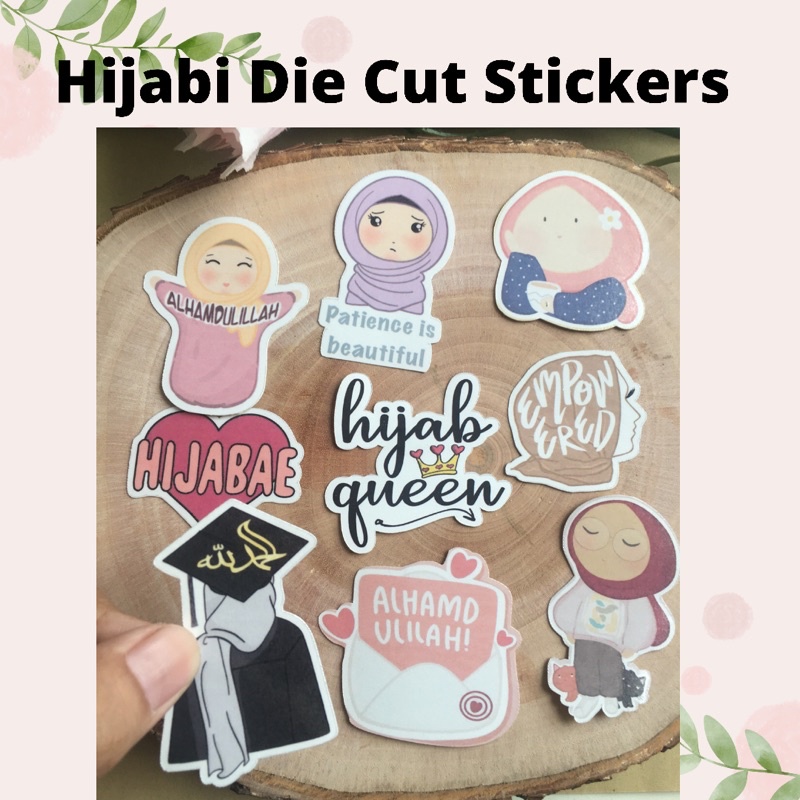 Sticker Hijab Sticker HP/Laptop Sticker Tumblr Hijab Aesthetic Die Cut ...