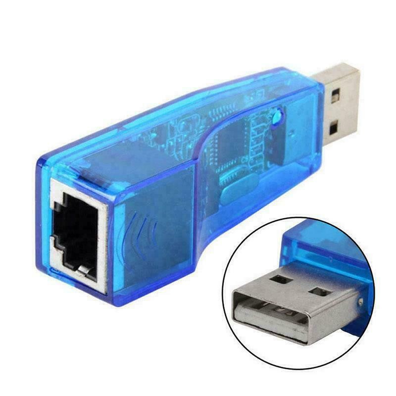 USB to LAN RJ45 Network Card Adapter 10/100Mbps Portable for Laptop PC ...