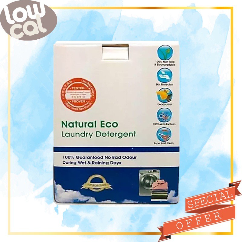 SMG Sea Magic Natural Eco Powder Detergent 3kg | Shopee Singapore