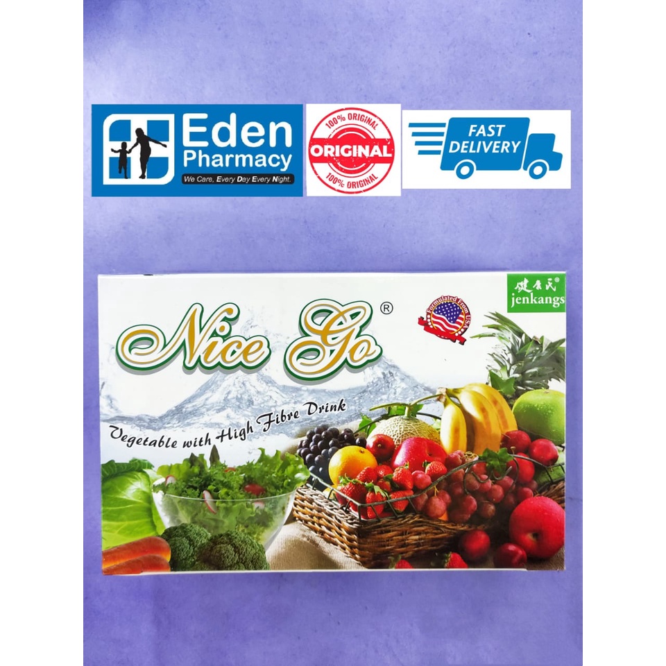 Jenkangs Nice Go Fiber Drink ( 25's x 15g ) ( NiceGo fiber ) | Shopee ...