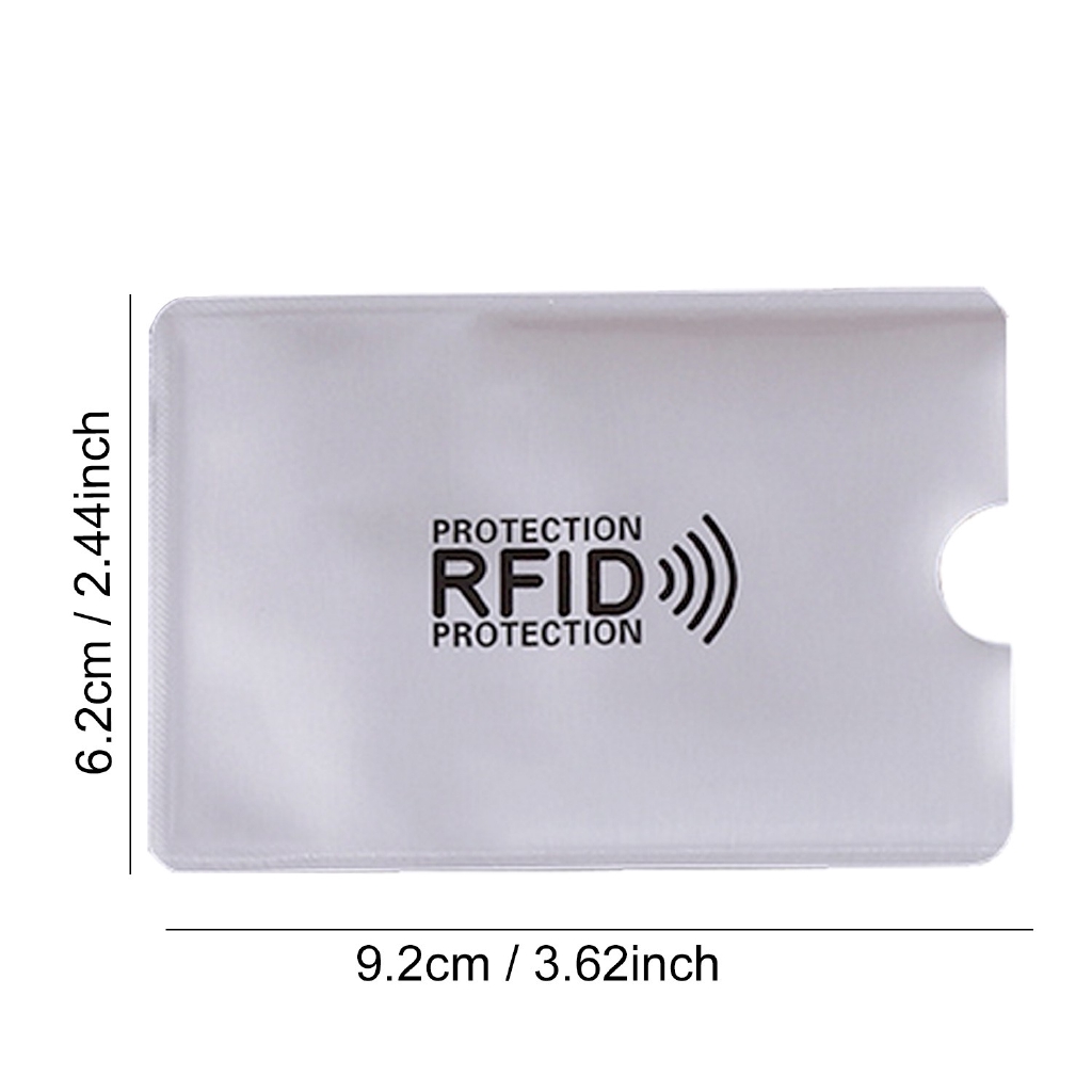 20PCS Aluminum Anti Theft RFID Blocking Sleeves Card Holder for ID ...