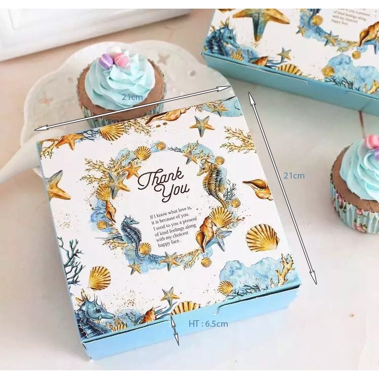 (10pcs) 8 inch cake box cake box pastry dessert packaging box 80g ...