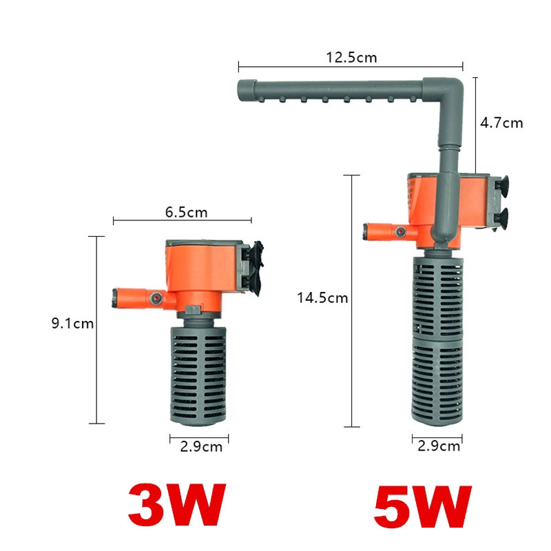 220V Submersible Aquarium Filter Pump 3 In1 Aquarium Water Pump Filter ...