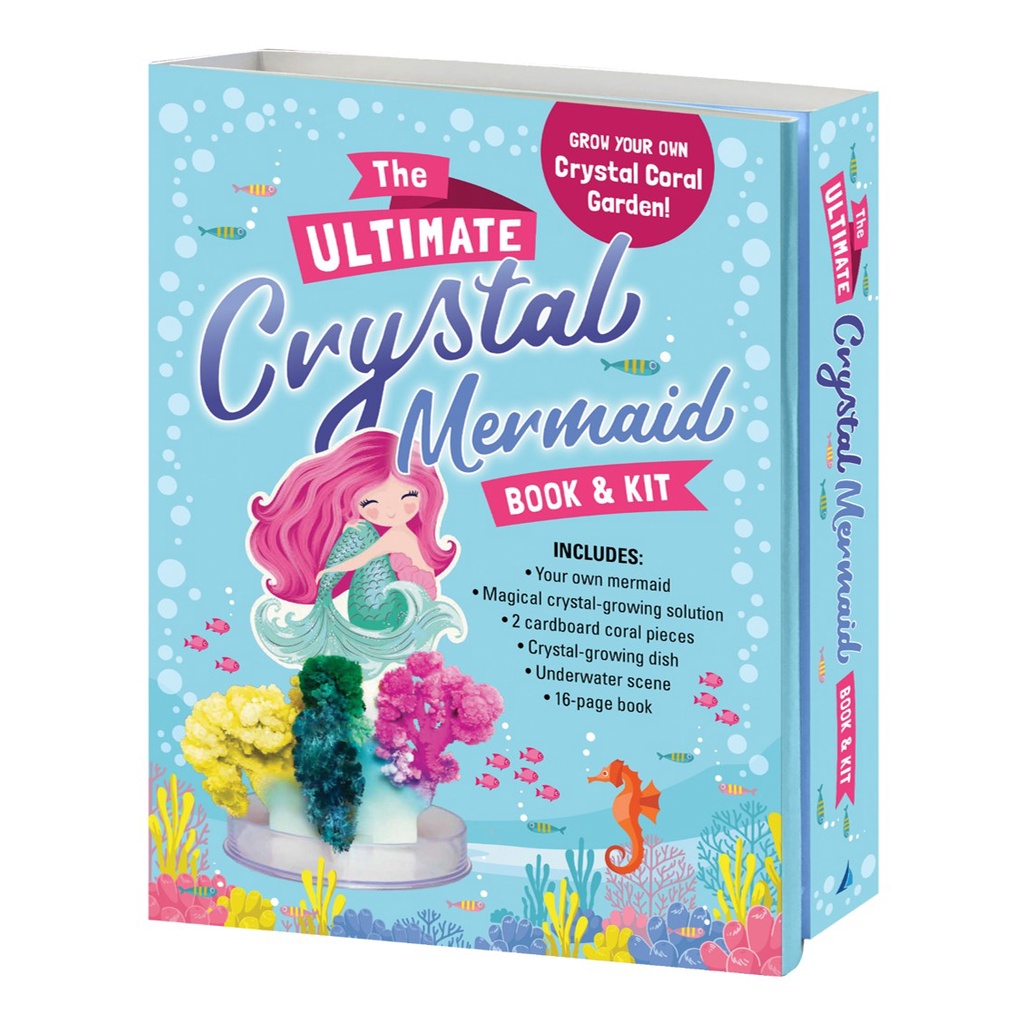 Ultimate Mermaid Magic Crystals Book & Kit With Mermaid Underwater ...