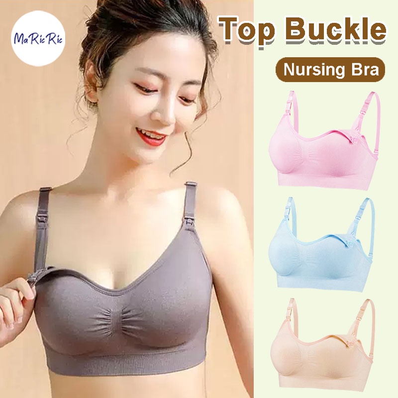 (SG InStock) Ma Ric Ric Top Opening Nursing Bra. Maternity. Stretchable. Front Opening. Top ...