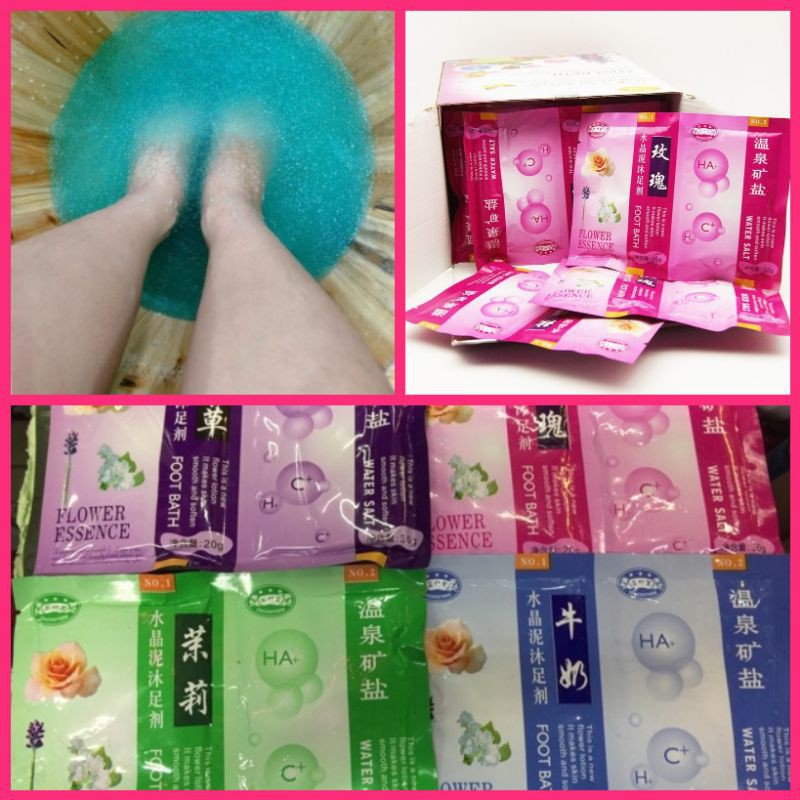 6set FOOT BATH MAGIC FOOT SPA GEL 20g+30g/Set ( No choosen scent ...
