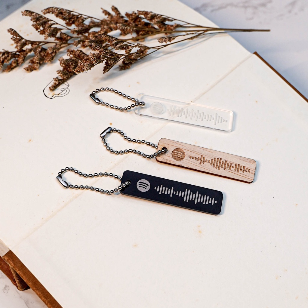 Customized Spotify Code Scannable Keychain | Unique | Acrylic or Metal ...