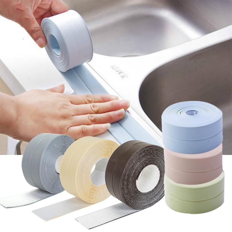 3.2m PVC Waterproof Self Adhesive Tile Crack Sticker Tape / Kitchen ...