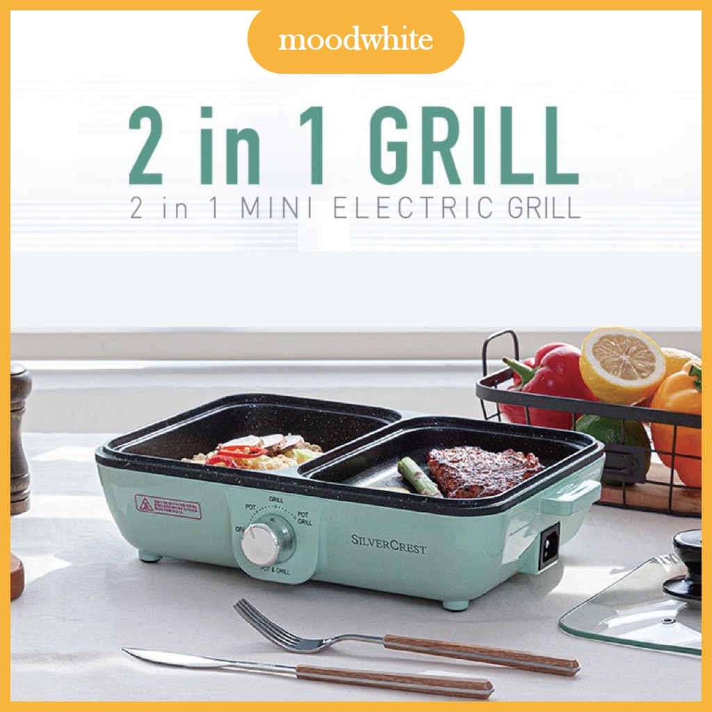2in1 Korean BBQ Electric Grill Multi Purpose Hot Pot Steambot Mini Size ...