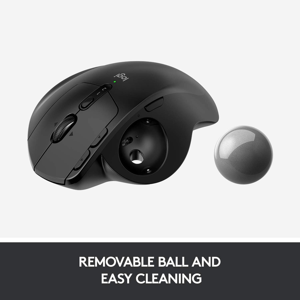 Logitech MX Ergo Multi-Device Wireless Bluetooth Trackball Mouse ...