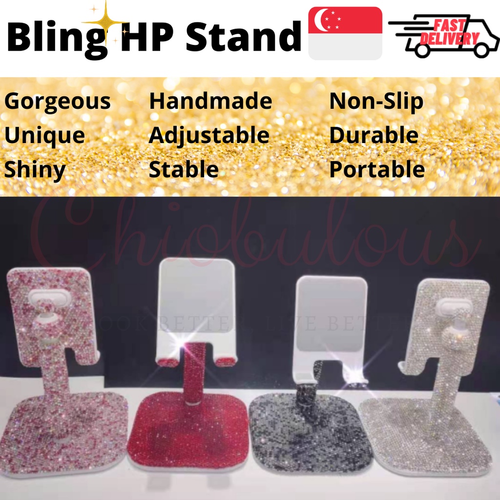 Bling Handphone Stand Adjustable Portable Universal Mobile Phone Tablet ...