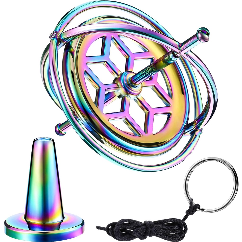 Metal Gyroscope Spinner Gyro Toy Kids Science Educational Learning ...