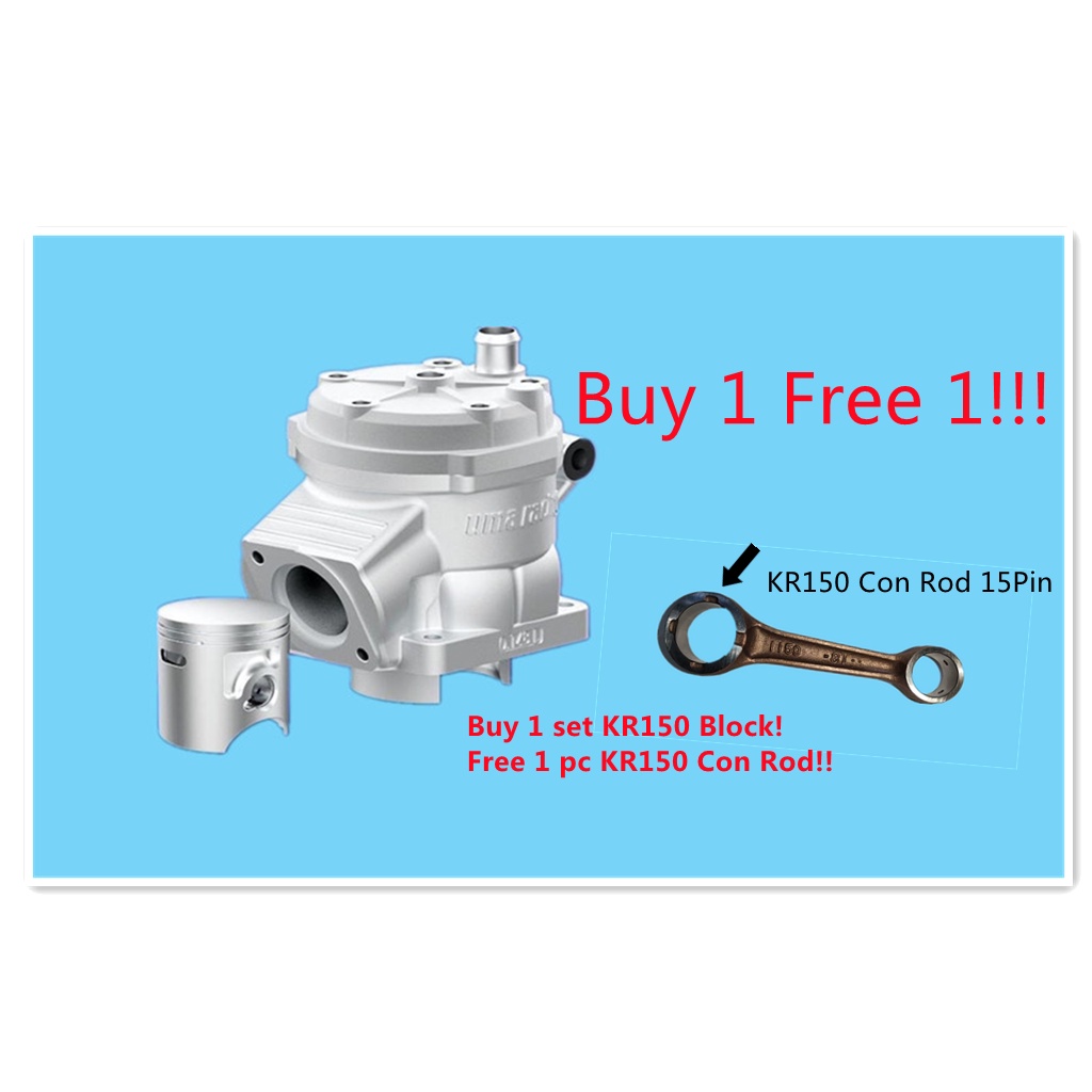 Buy 1 Free 1 Kawasaki ZX150/KR150 65mm Racing Block Ceramic 15Pin Uma ...