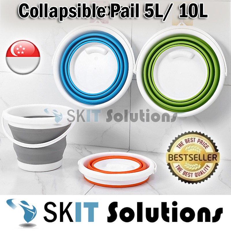 1.5/3/5/10/15/30L Round Foldable Water Pail Waterproof Collapsible ...