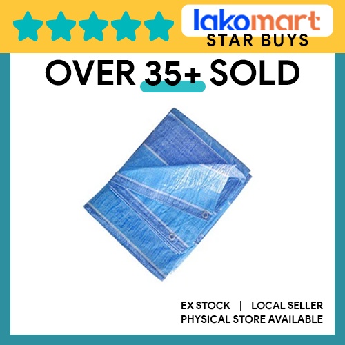 PE Tarpaulin Canvas Sheet - Tarp Ground Sheet Cover Waterproof Multi ...