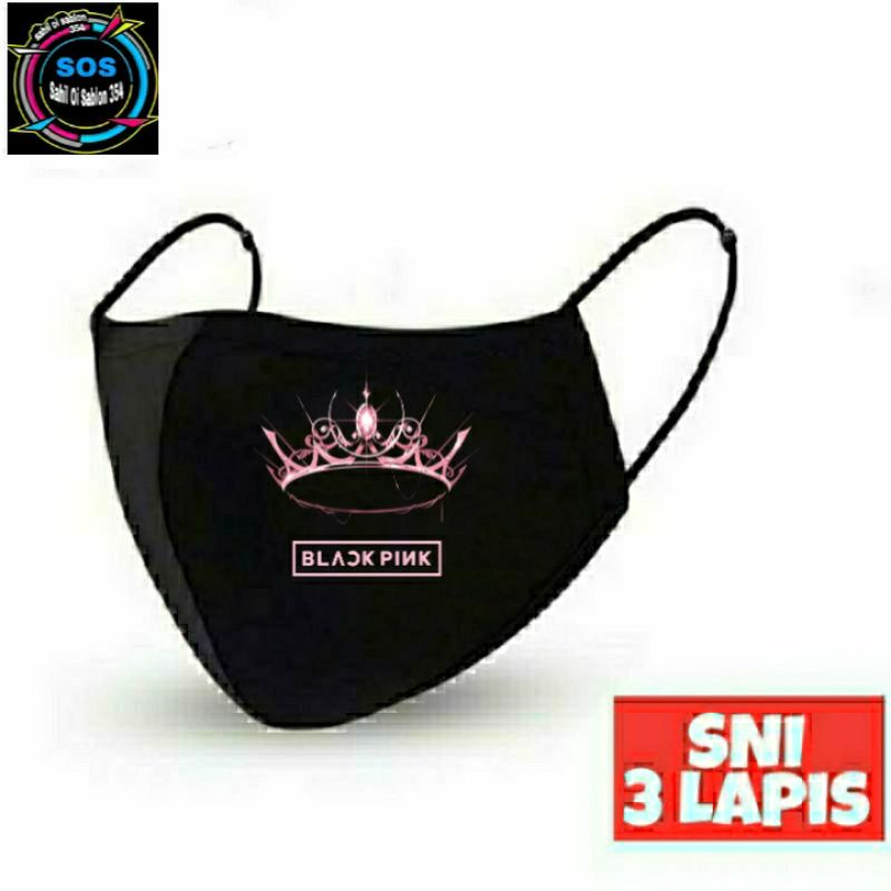 Blackpink k-pop girl band Korean mask, 3-ply cloth for children, adults ...