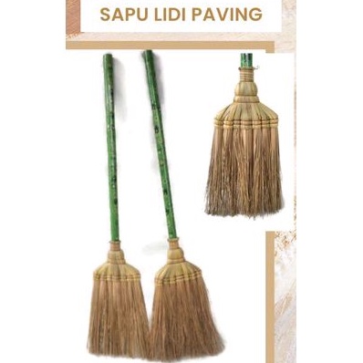 Paving Broom/Long Bamboo Handle Broom/Yard Broom | Shopee Singapore
