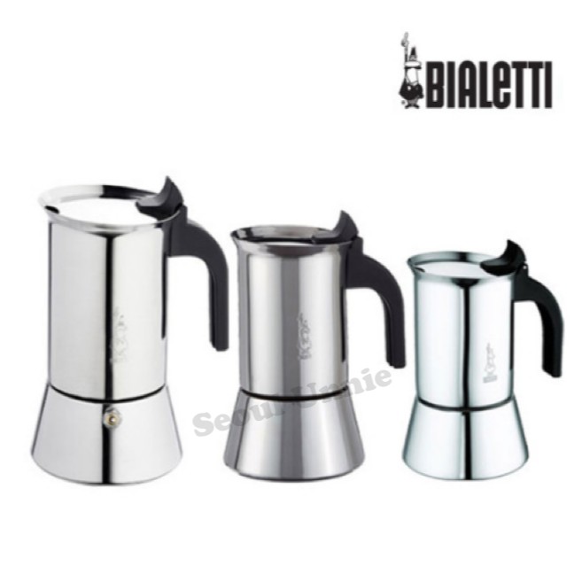 Bialetti NEW Venus Stainless Moka Pot 3 Size, Induction, Stainless Pot ...