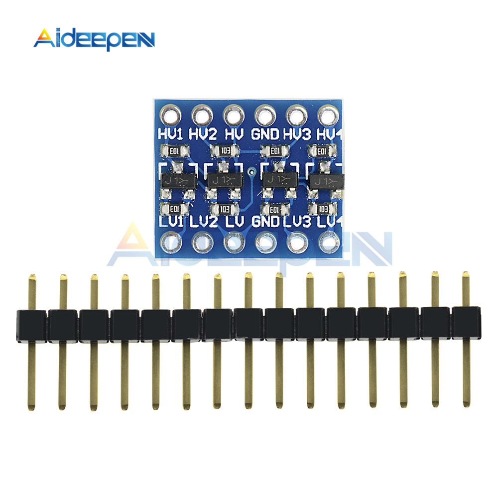 5Pcs 4 Channel IIC I2C Logic Level Converter Bi-Directional Board ...