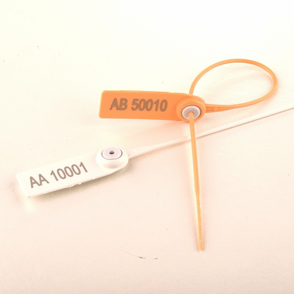 Tagging Pull Tight Seal with Metal Locking Mechanism Serial Number ...