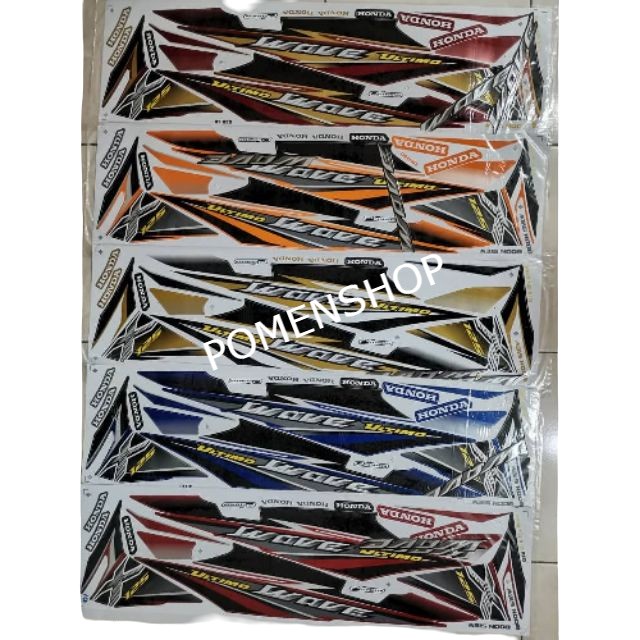 Honda WAVE 125X (2) BODY STICKER BODY STRIKE STRIPE STICKER | Shopee ...