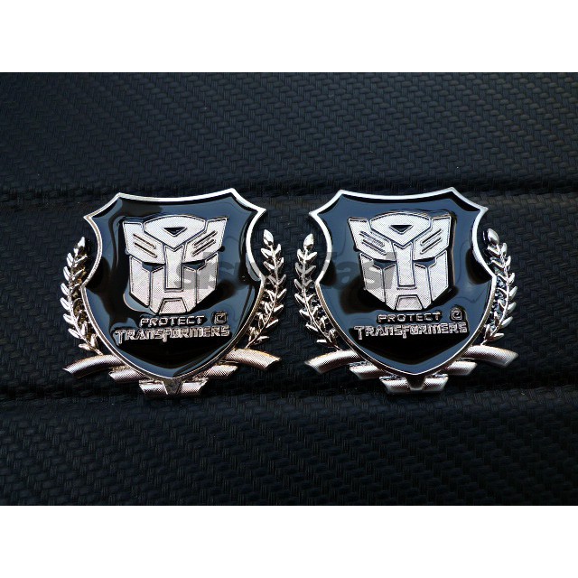 Transformers Shield Autobots Silver Car Emblem | Shopee Singapore