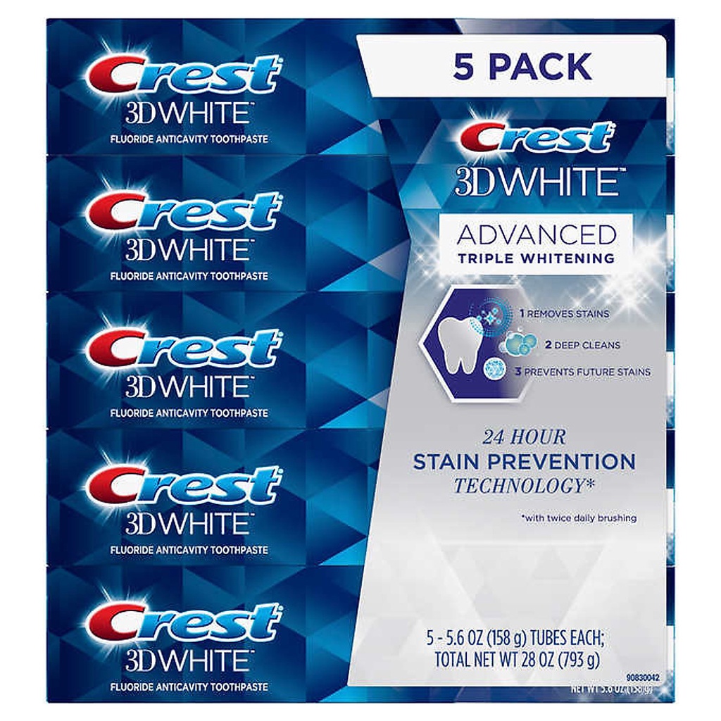 Crest 3D WHITE Toothpaste, Complete Extra Whitening Scope Imported Us ...