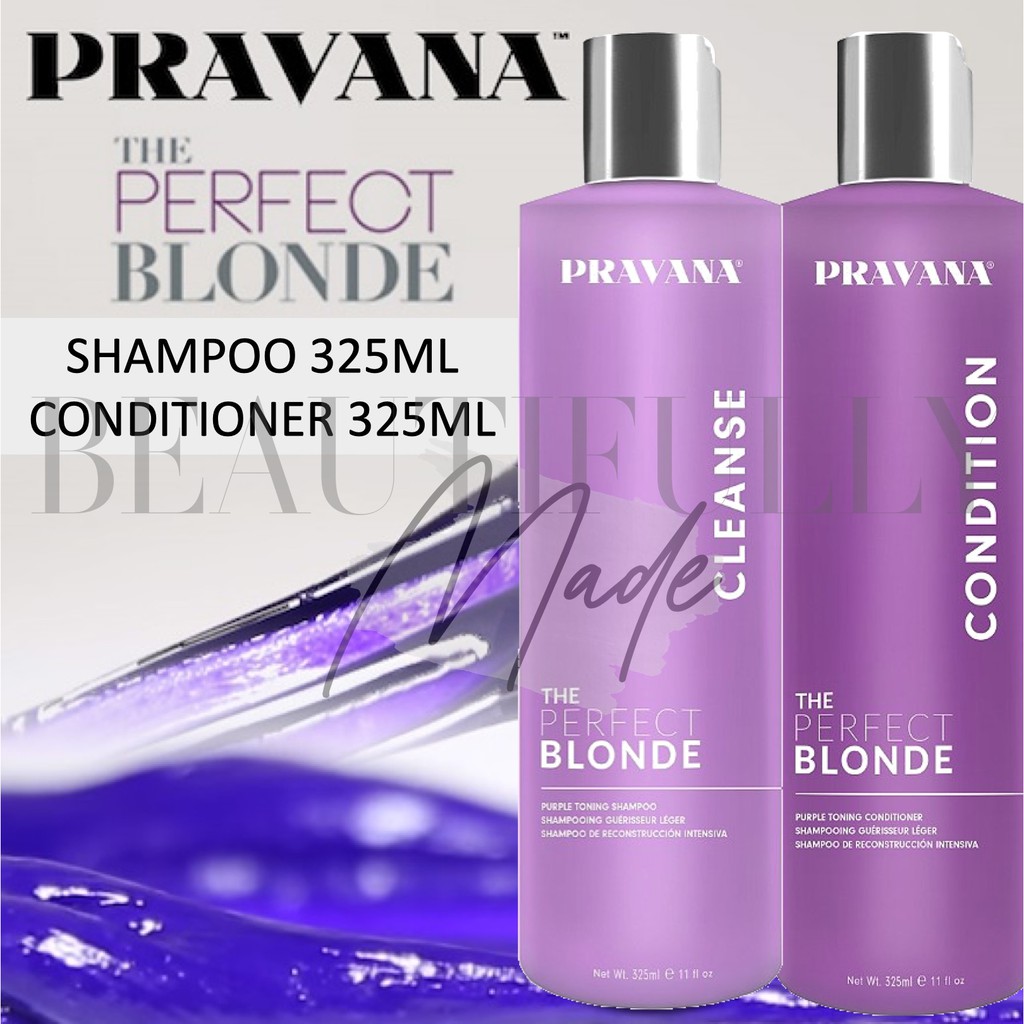 Pravana The Perfect Blonde Purple Toning Shampoo Conditioner 325ml