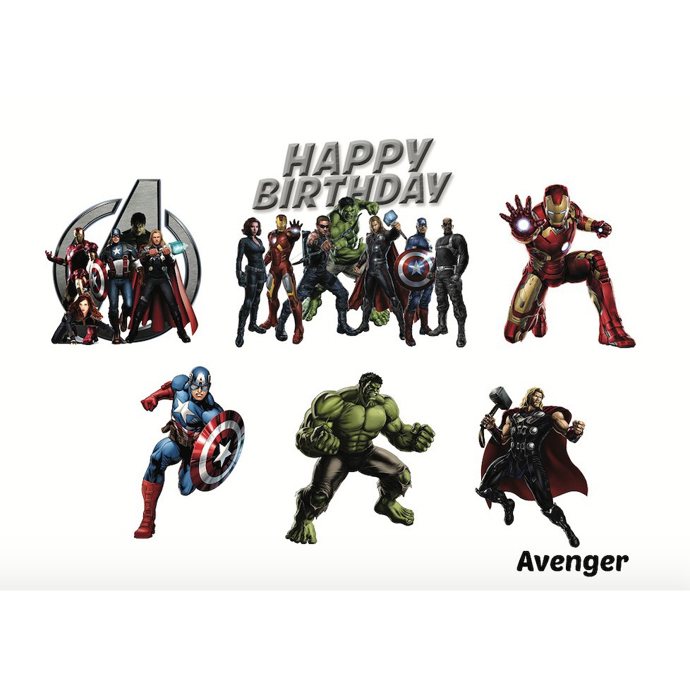 Avengers Cake Topper (6pcs) | Shopee Singapore