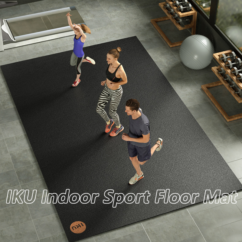 IKU Large Exercise Mat, Non-Slip Workout Mats for Home Gym Flooring ...