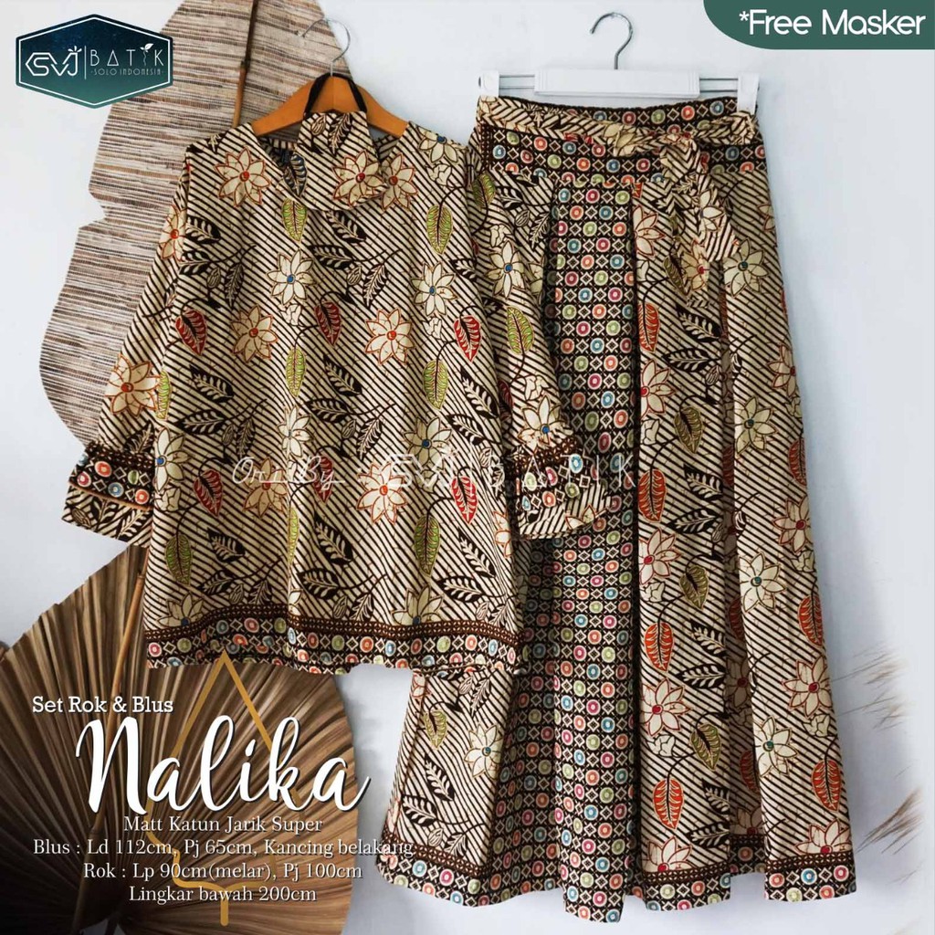 Newest BATIK SET FOR TEENAGERS WOMEN NALIKA BLOUSE SKIRT SET MODERN TOP ...