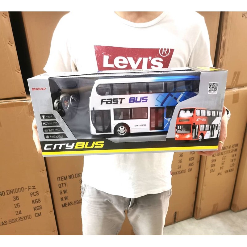 Remote Control Large double-decker city bus electric RC bus | Shopee ...