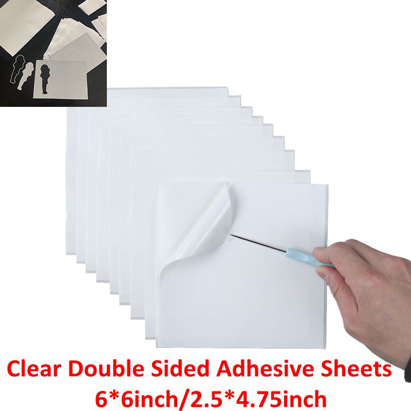 10 Sheets Set Transparent Double-Sided Adhesive Paper And Mold ...