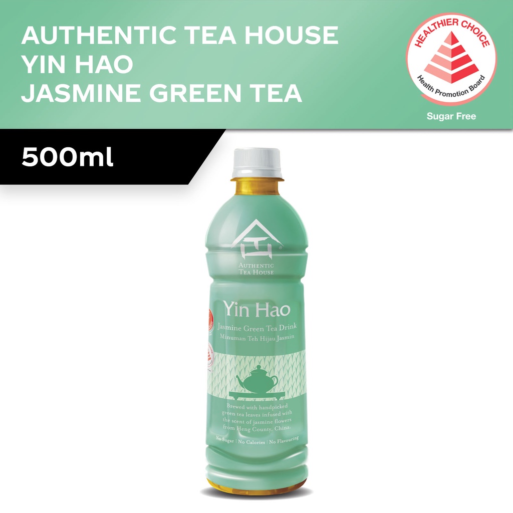 Authentic Tea House Yin Hao Unsweetened Jasmine Green Tea 500ML ...