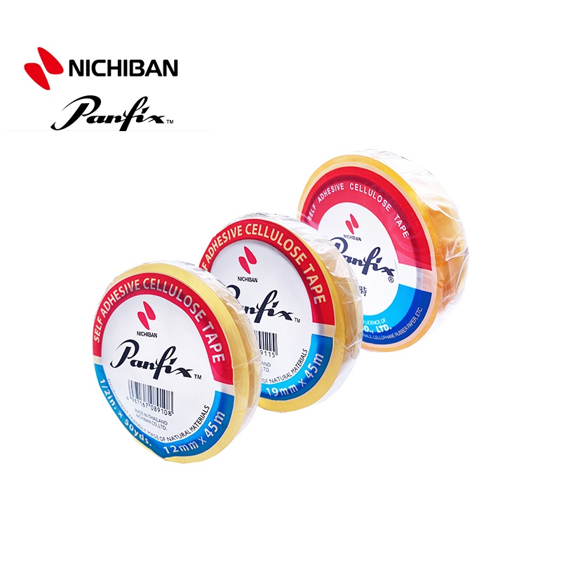 PANFIX SELF ADHESIVE CELLULOSE TAPE, 12mm, 19mm, 25mm x 50 yards (Large ...