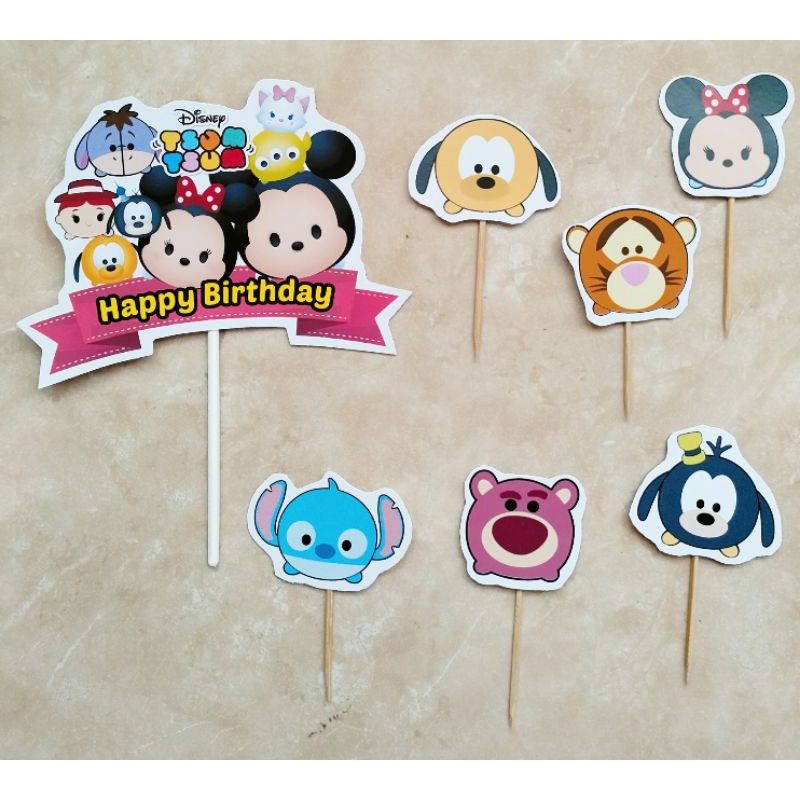 1 set Of topper cake topper cupcake cup cake Rice tumpeng birthday ...