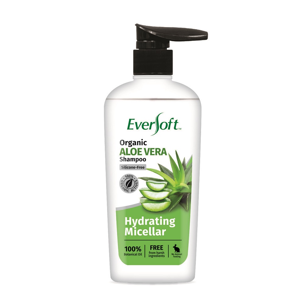 EVERSOFT Organic Olive Oil/Avocado/Aloe Vera/Icy Matcha Shampoo 480ml ...