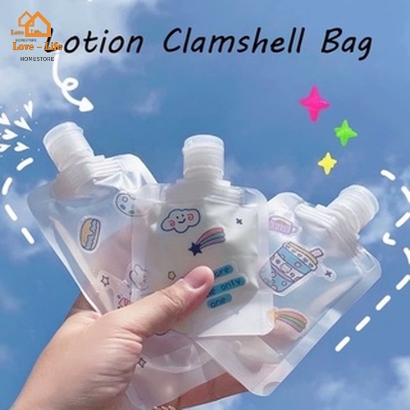 30ml/50ml/100ml Portable Transparent Travel Flip-top Lotion Divided ...
