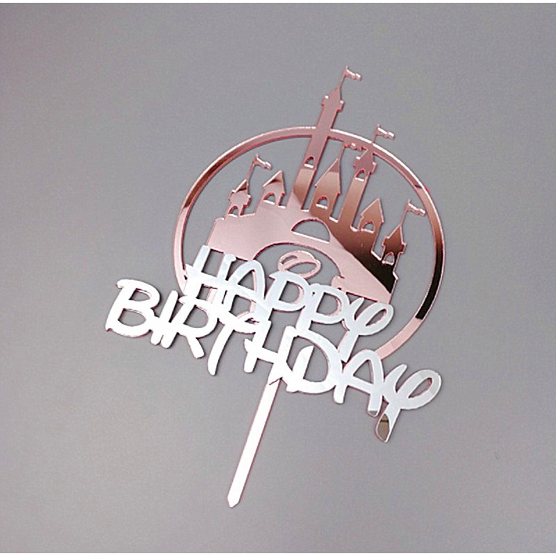 Castle Acrylic Happy Birthday Gift Topper Castle Acrylic Happy Birthday ...