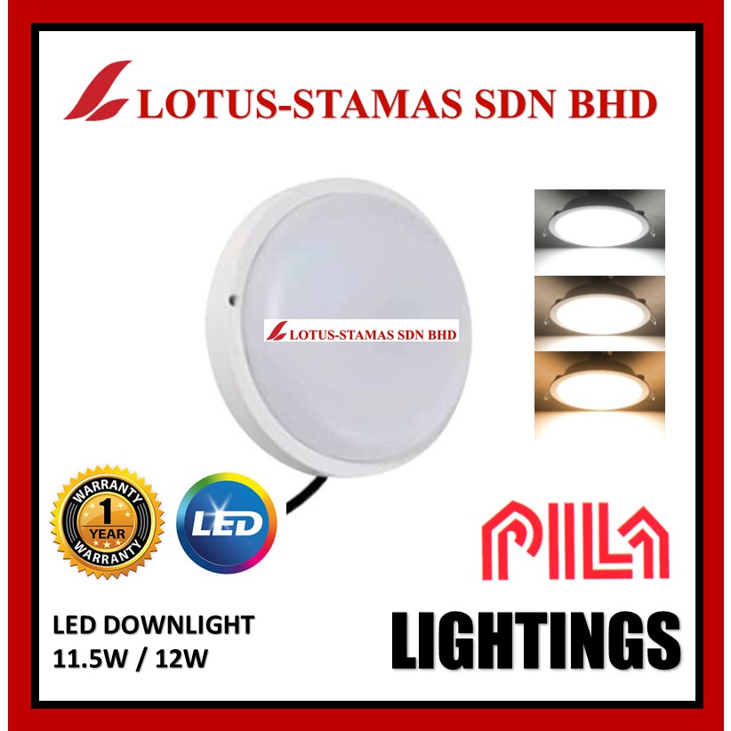 PILA BH007 20W 8" LED BULKHEAD SURFACE DOWNLIGHT DAYLIGHT 6500K WARM ...
