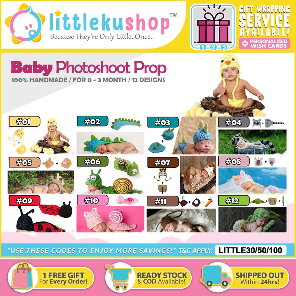 Newborn Baby Instagram-Ready Handmade Set Crochet Knit Photography Prop ...