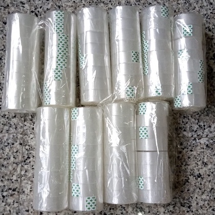 (8/24pcs) 18mm x 25m Transparent Clear Adhesives Office Stationary Tape ...