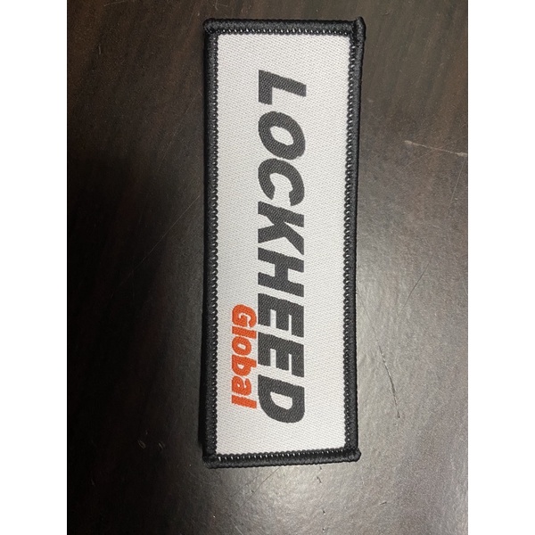 lockheed global security name plate (woven not computerized) | Shopee Singapore