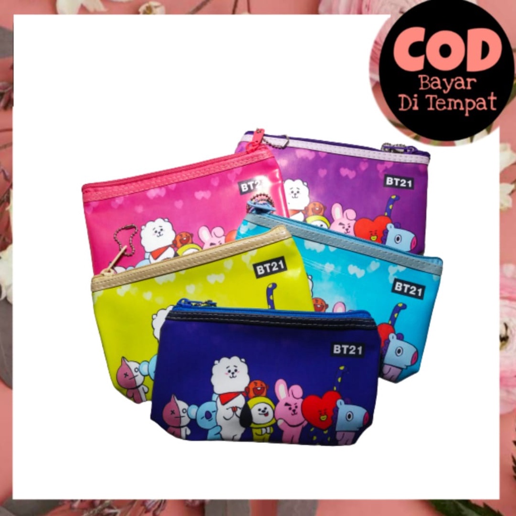 POUCH BT21 MAKE UP PLACE BT21 BTS POUCH CUTE ARMY MAKE UP WALLET BT21 ...